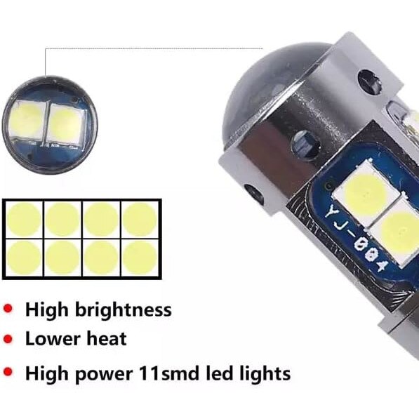 Set 2 becuri LED auto pentru de pozitii, T10 w5w, cu 10 led-uri cu ...