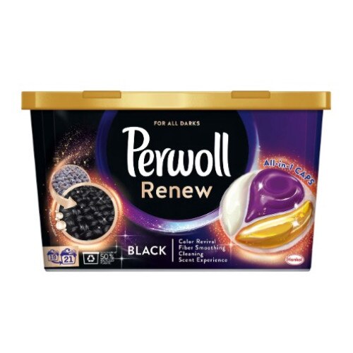 Detergent automat haine, capsule, Perwoll, all in one renew caps black ...