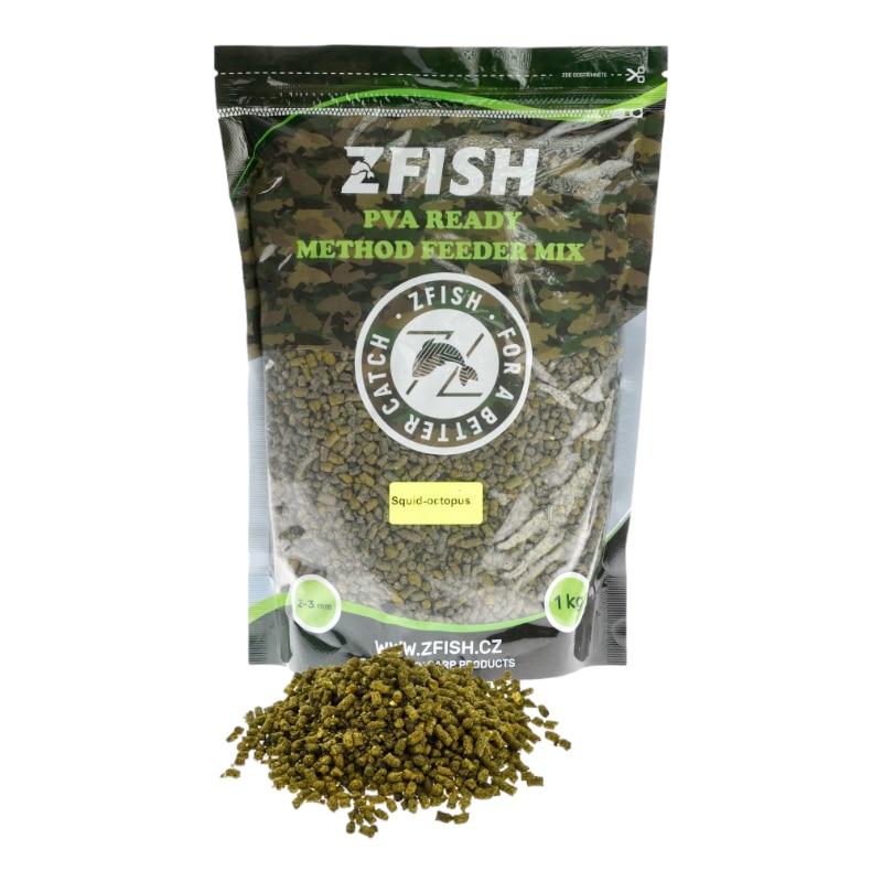 Micropelete FishOn Pva Ready & Method Feeder Mix 2-3mm Squid-Octopus ...