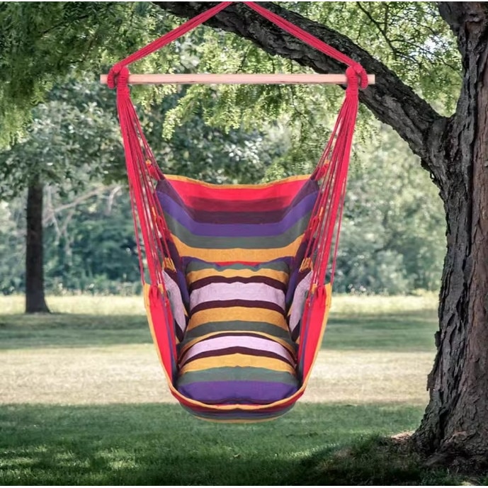 Hamac tip leagan coshop®, cu doua perne, rosu - eMAG.ro