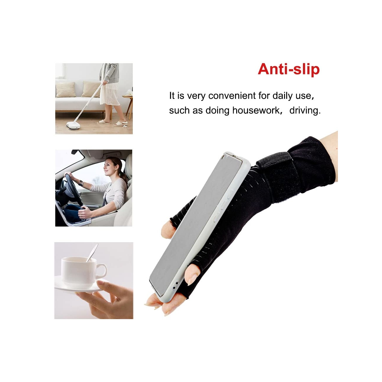 Manusi de Compresie pentru Maini, Donfri, cu Ioni de Cupru, Palma de ...