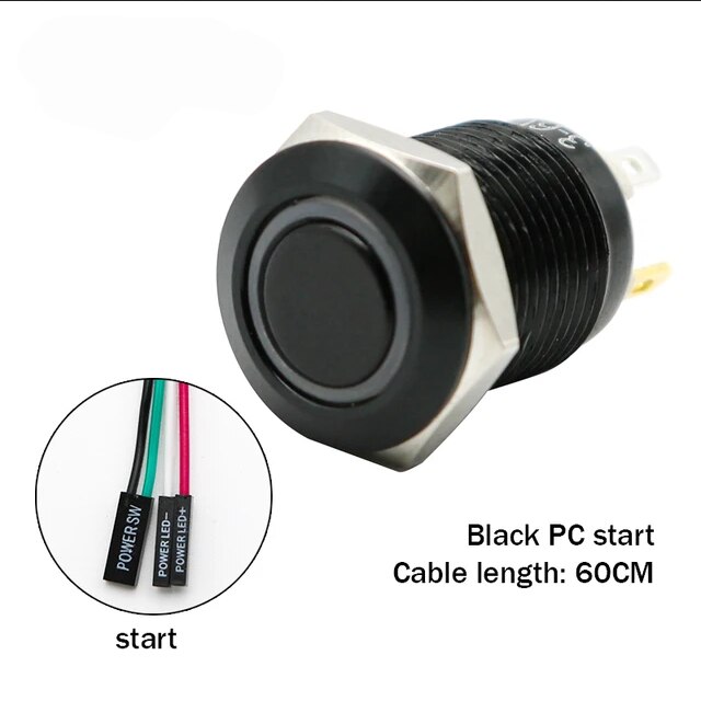 Buton de start PC 22mm, 5V, rosu - eMAG.ro