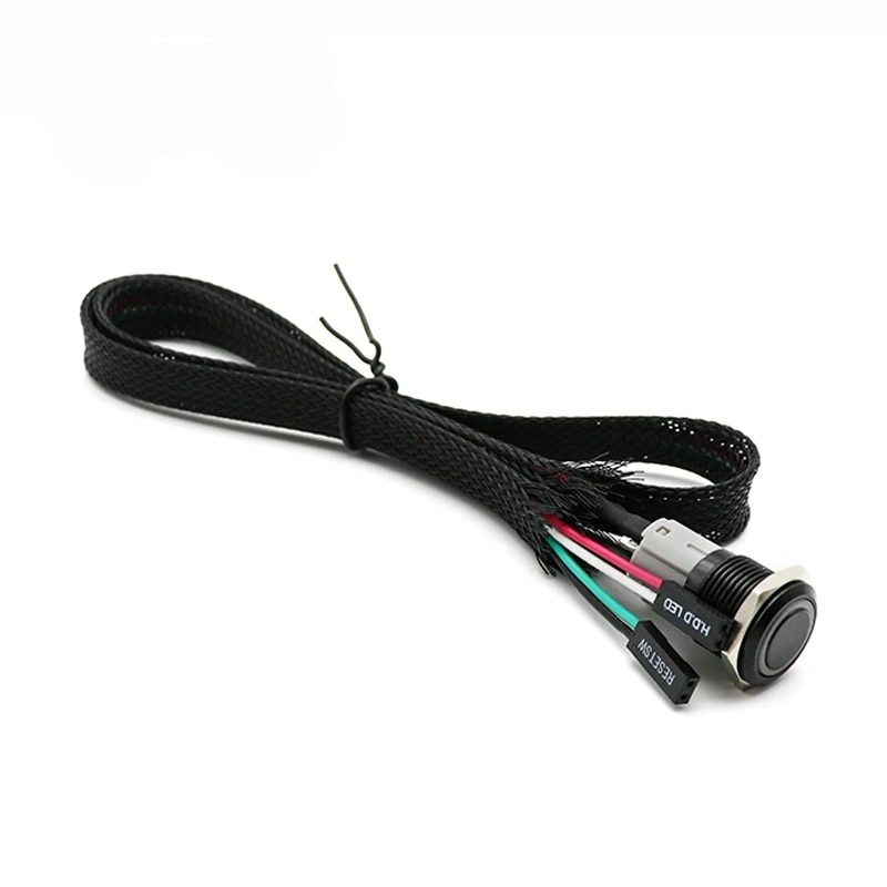 Buton de start PC 22mm, 5V, rosu - eMAG.ro