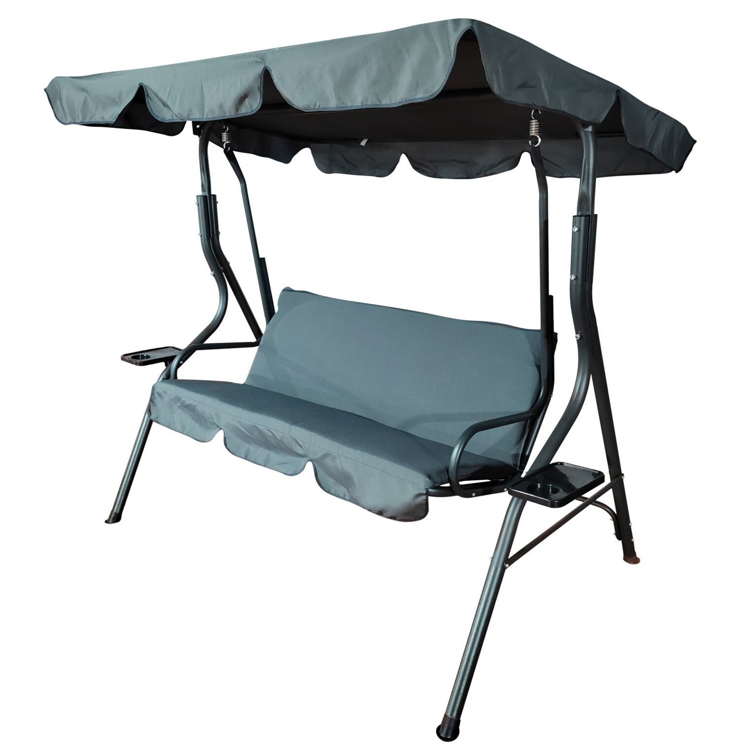 Leagan balansoar gradina Sersimo Cosenza, 3 locuri, 220kg, gri - eMAG.ro