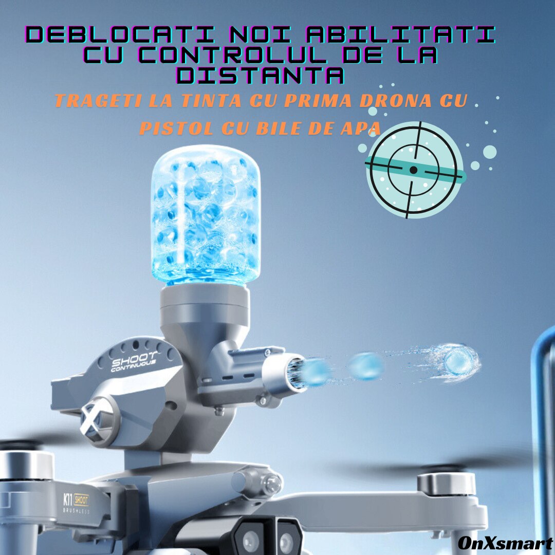 Mini Drona cu pistol cu bile de apa OnXsmart, Filmare si Fotografiere ...