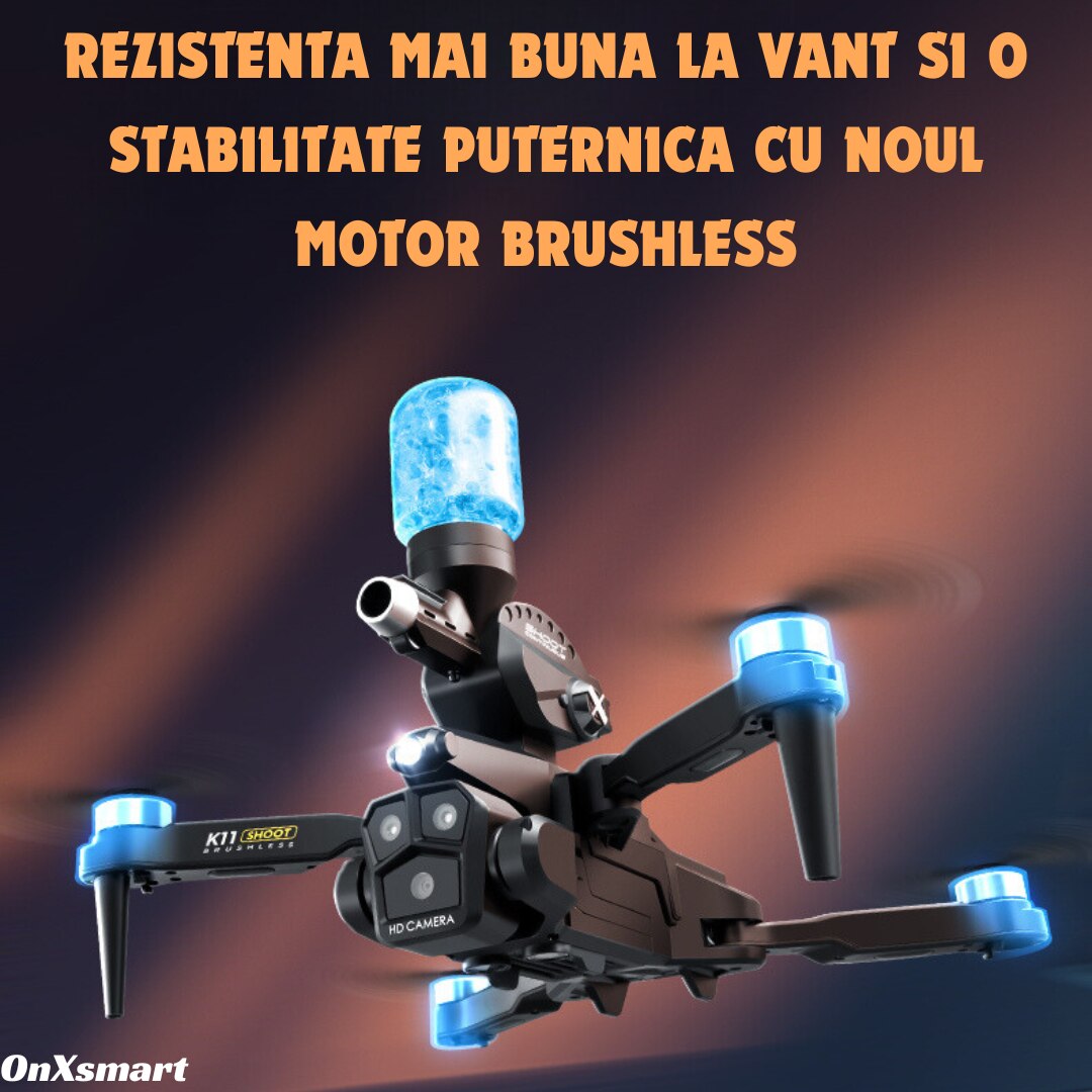 Mini Drona cu pistol cu bile de apa OnXsmart, Filmare si Fotografiere ...