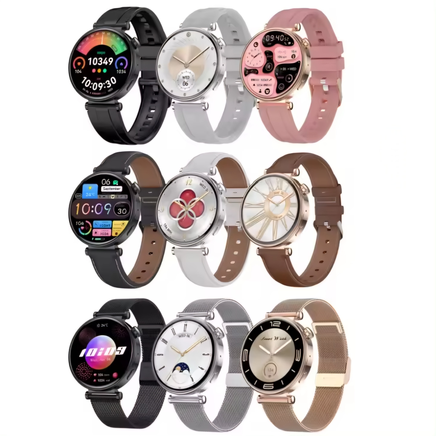 Смарт часовник, OEM Fitwatch, Super AMOLED 1,32 инча, Ultra HD ...