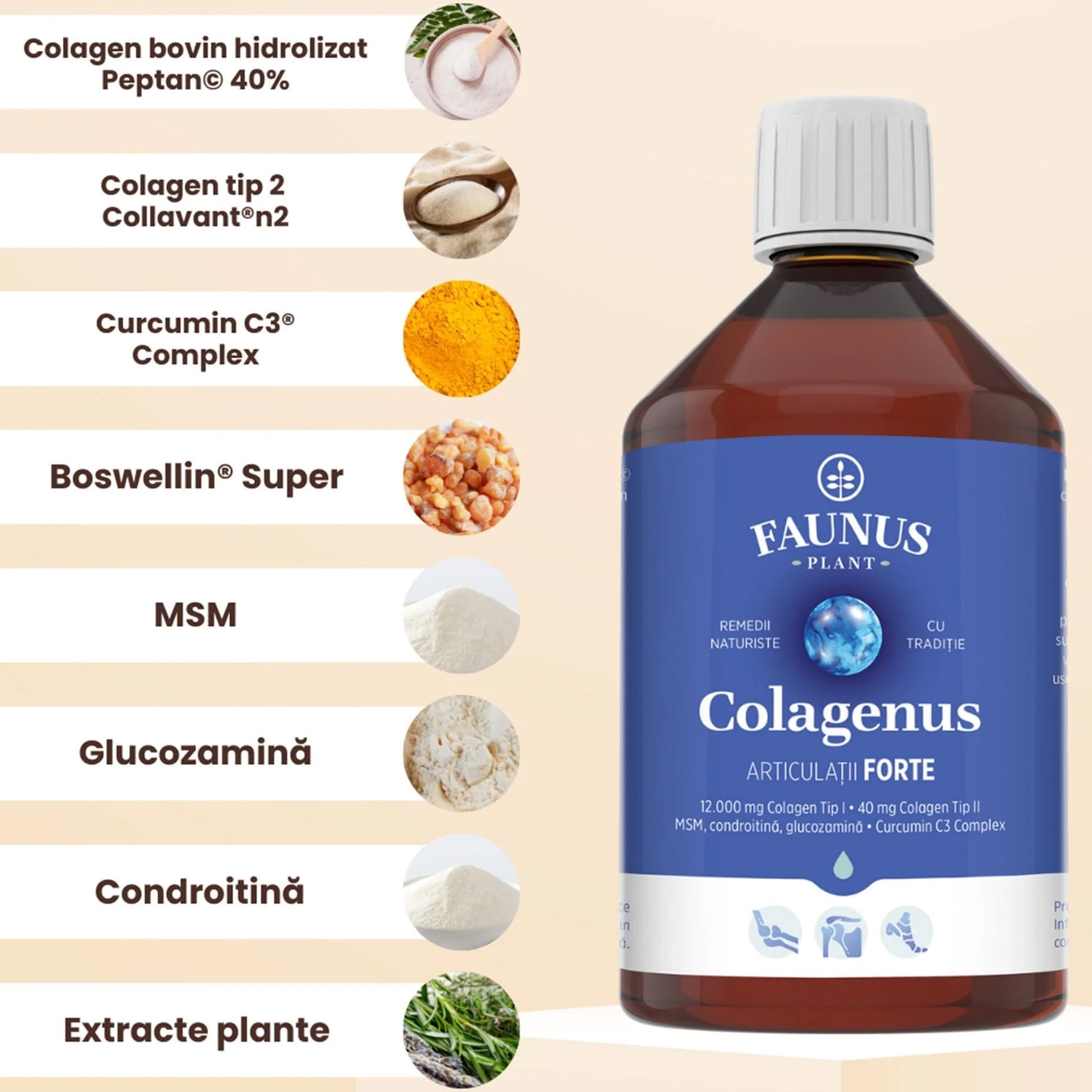 Colagen hidrolizat pentru articulatii Colagenus Articulatii Forte ...