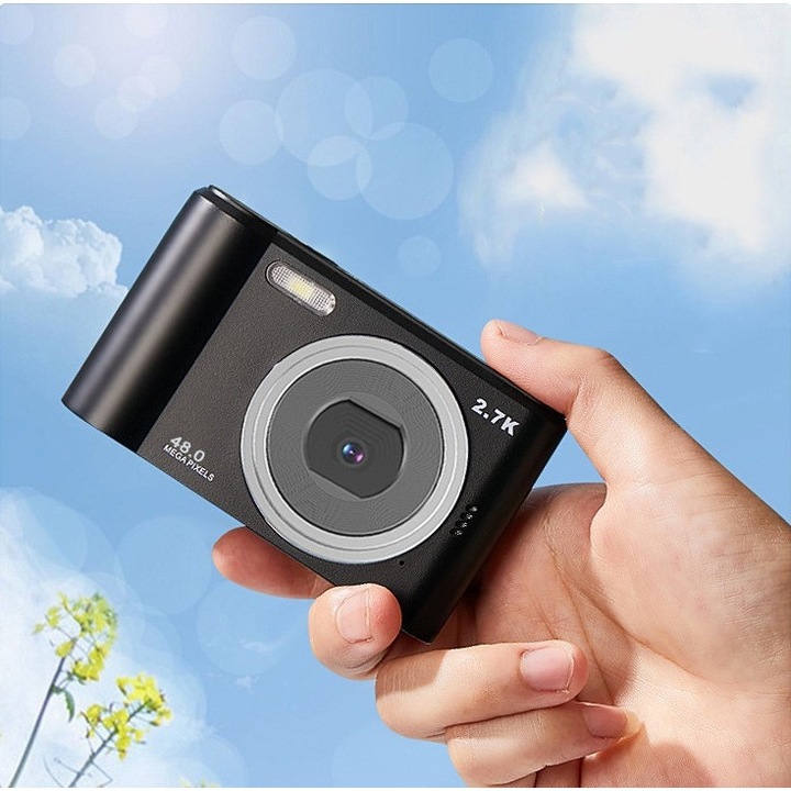 Camera digitala, HD 1080p, portabila, incarcare prin USB, zoom 8x ...