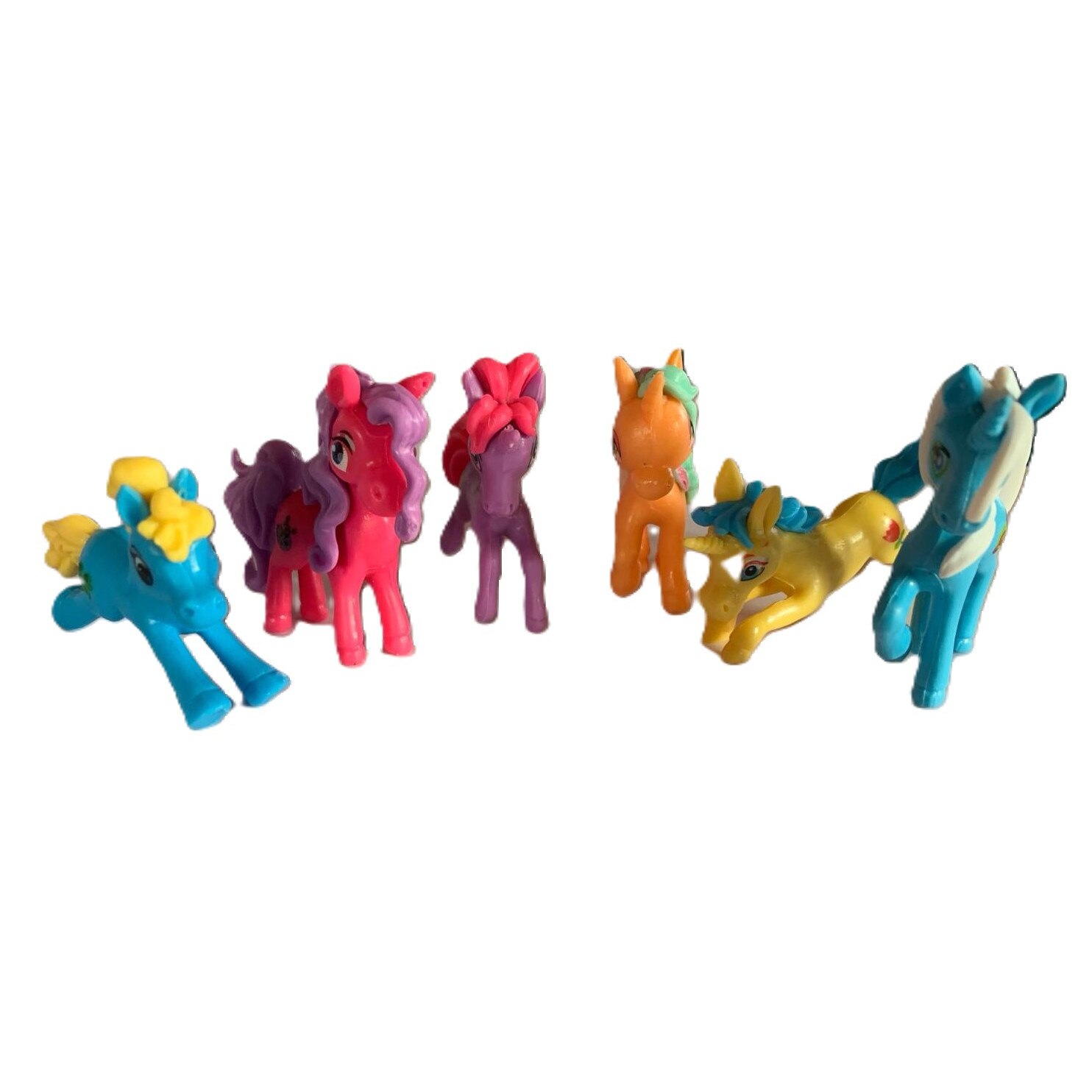 Set 6 figurine ponei, multicolor, 3 ani, 5 cm - eMAG.ro