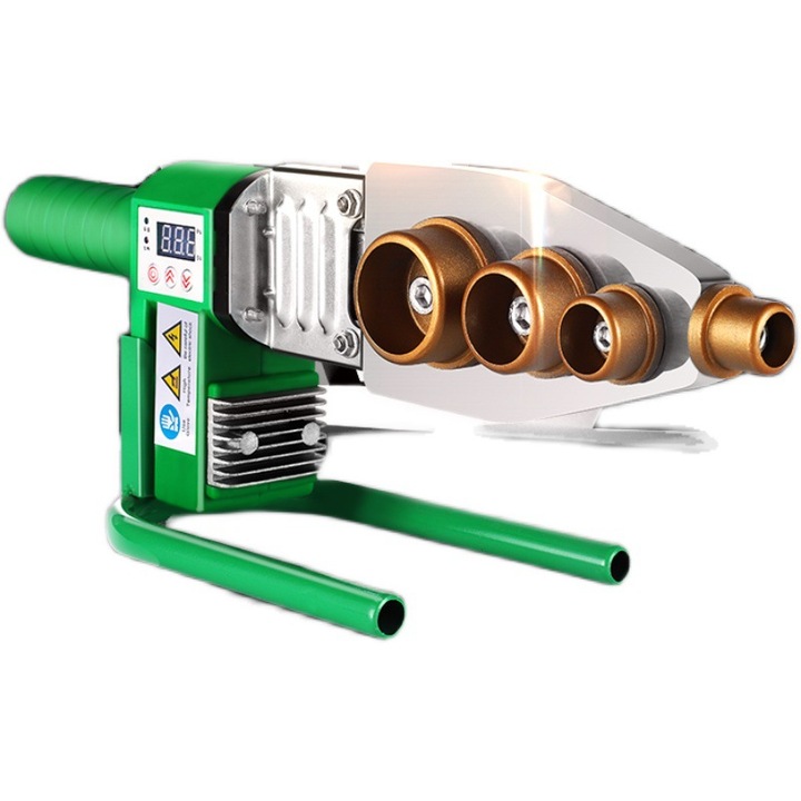 Aparat de sudare a tevilor, afisaj digital, pentru PE/PPR/PB/PVDF/HDPE/PVC, 800W, 220V, Verde ...