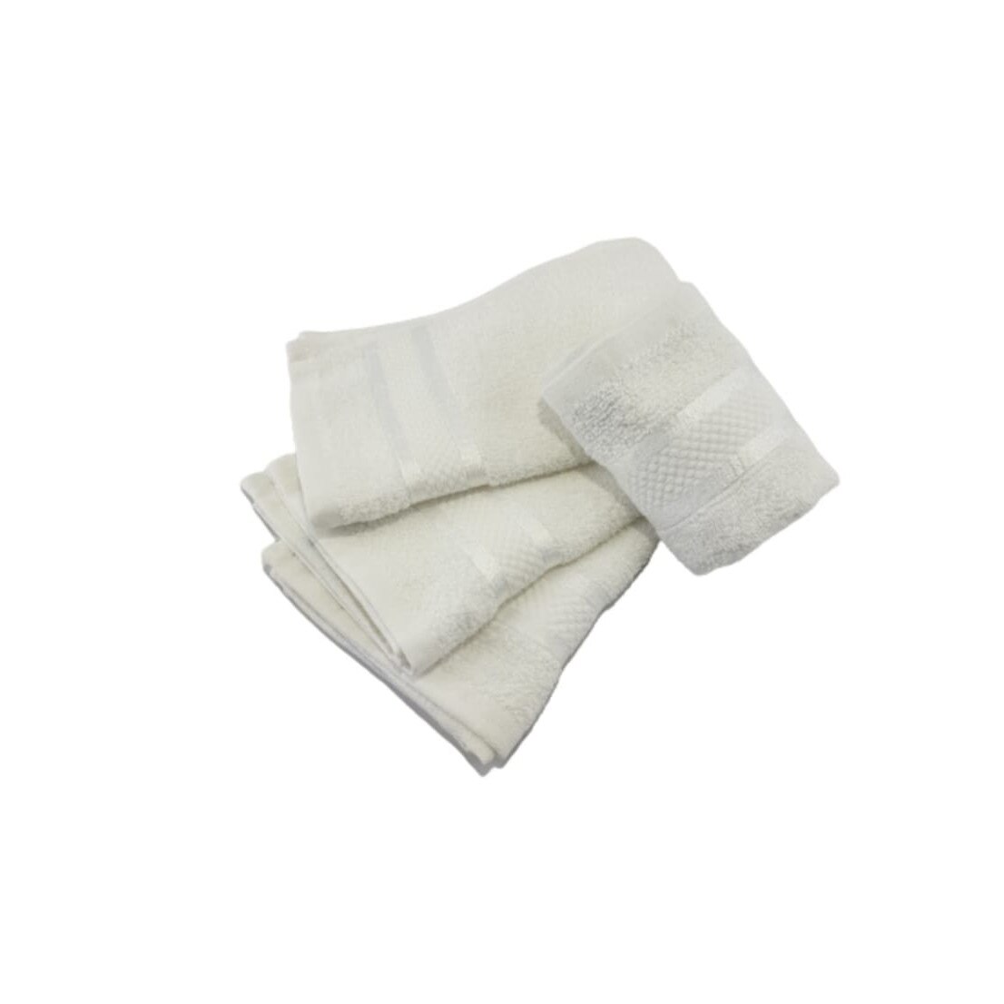 Set 4 prosoape albe pentru maini, 30 x50 cm, 100% bumbac, 400 GSM - eMAG.ro