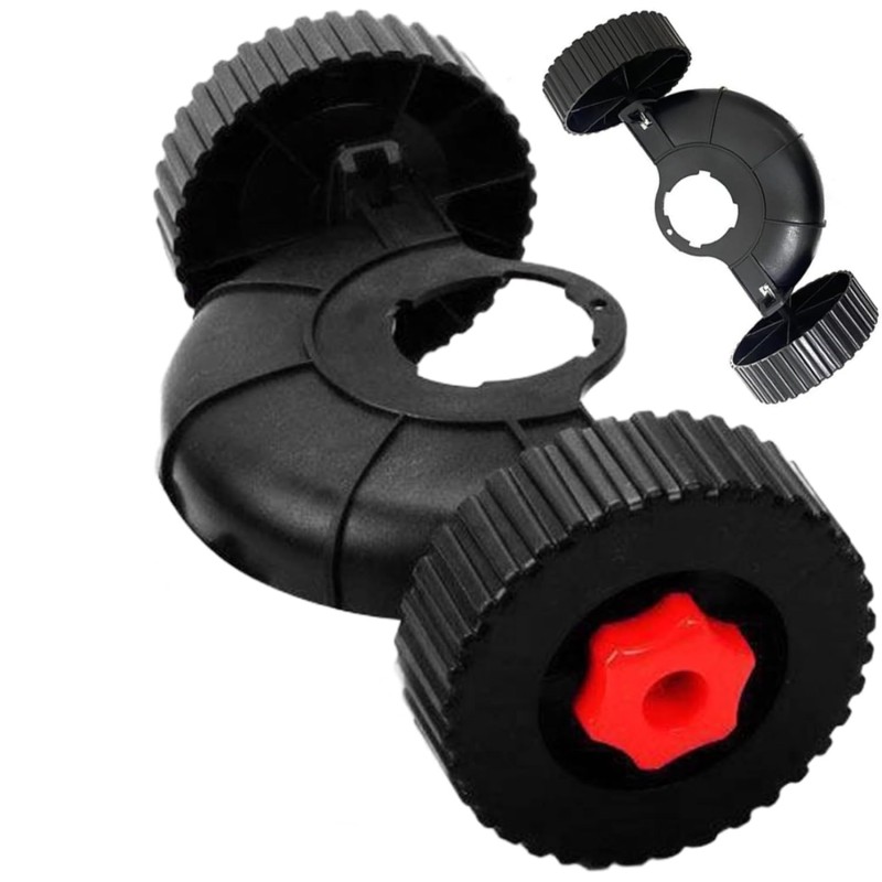 Motocoasa cu roti, trimmer iarba si gard viu, 2 acumulatori si ...