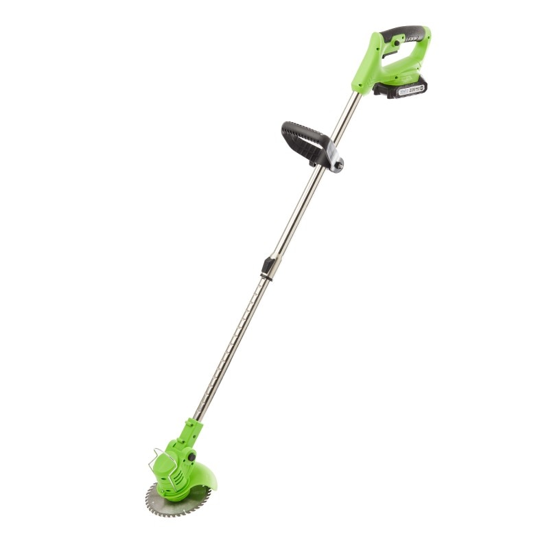 Motocoasa cu roti, trimmer iarba si gard viu, 2 acumulatori Li Ion 21V ...