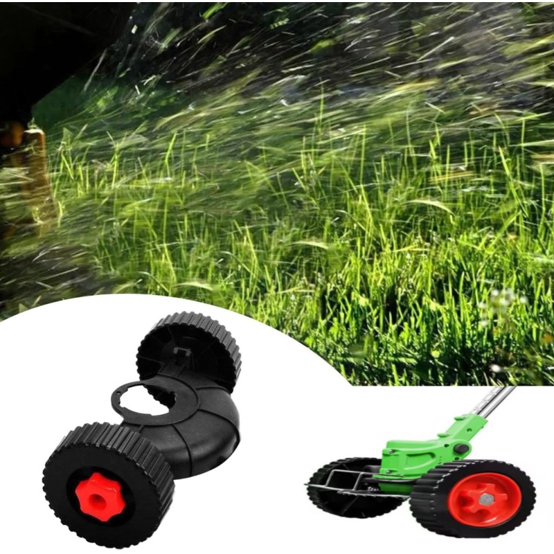 Motocoasa cu roti, trimmer iarba si gard viu, 2 acumulatori si ...