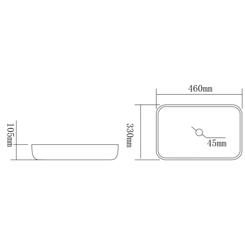 Mexen Akra sticla chiuveta pe blat 46 x 33 cm, Neagra - 24024670 - eMAG.ro