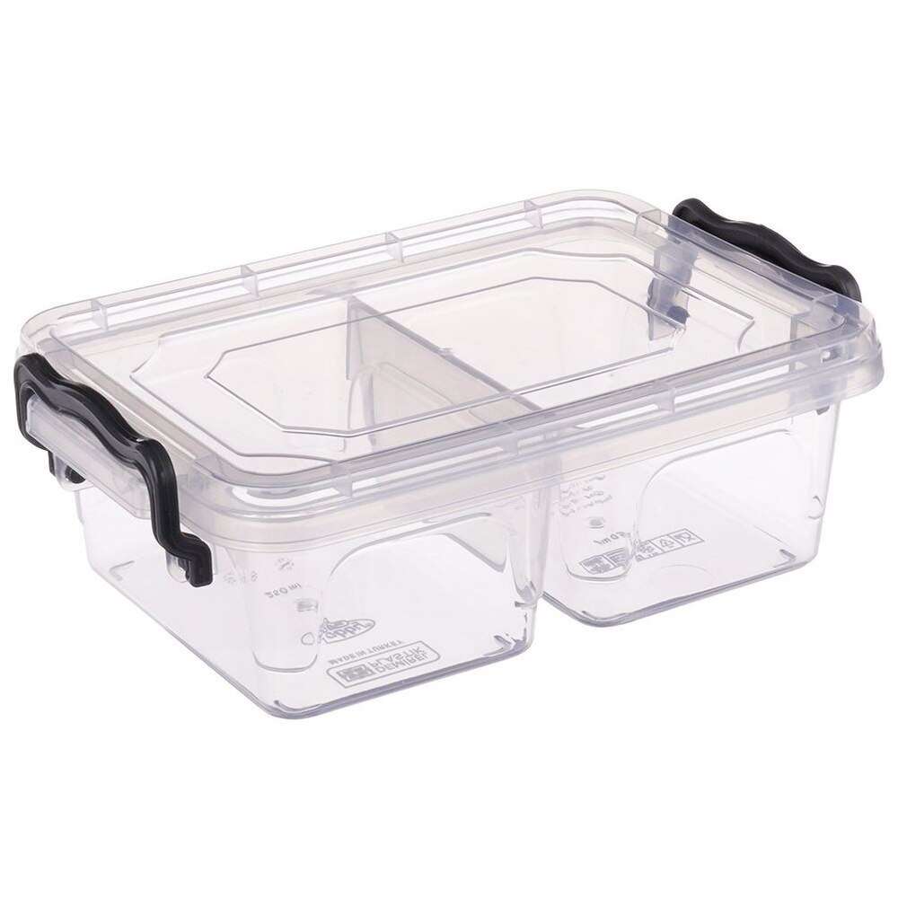 Caserola, Orion, 500 ml, 16.5x11x5.5 cm, Plastic, Transparent - eMAG.ro