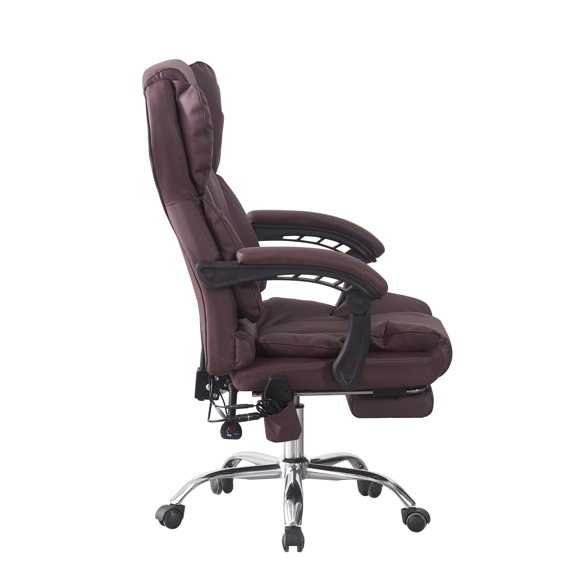 Scaun birou profesional Visoli, functie masaj, cu suport picioare si ...