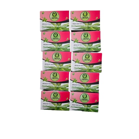 Set 10 Sapun de toaleta cu extract de Aloe Vera si Glicerina, 100gr ...