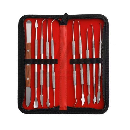 Set de 10 instrumente dentare RALRAZ cu 20 de capete de gravare ...