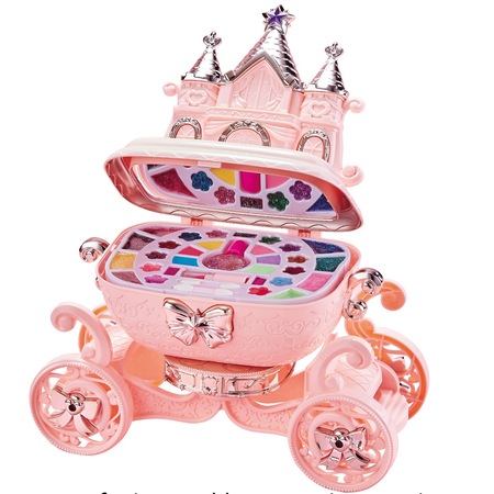 Trusa de machiaj pentru copii cu numeroare accesorii de diferite culori ...