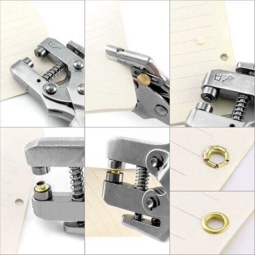 Set cleste cu 100 capse QttvbTna, aliaj/otel carbon, pentru materiale ...