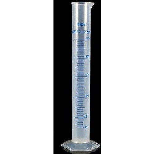Cilindru gradat, QttvbTna, 250ml, plastic, transparent - eMAG.ro