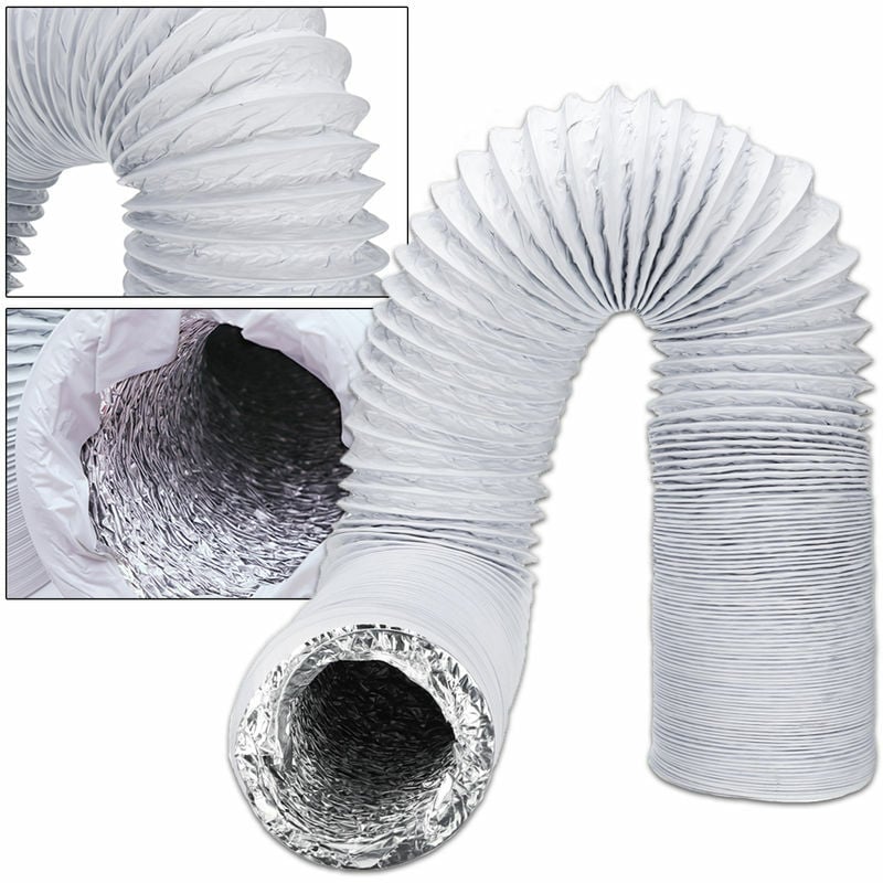 Furtun evacuare flexibil QttvbTna, PVC/Aluminiu, 13x600 cm/15x500 cm ...