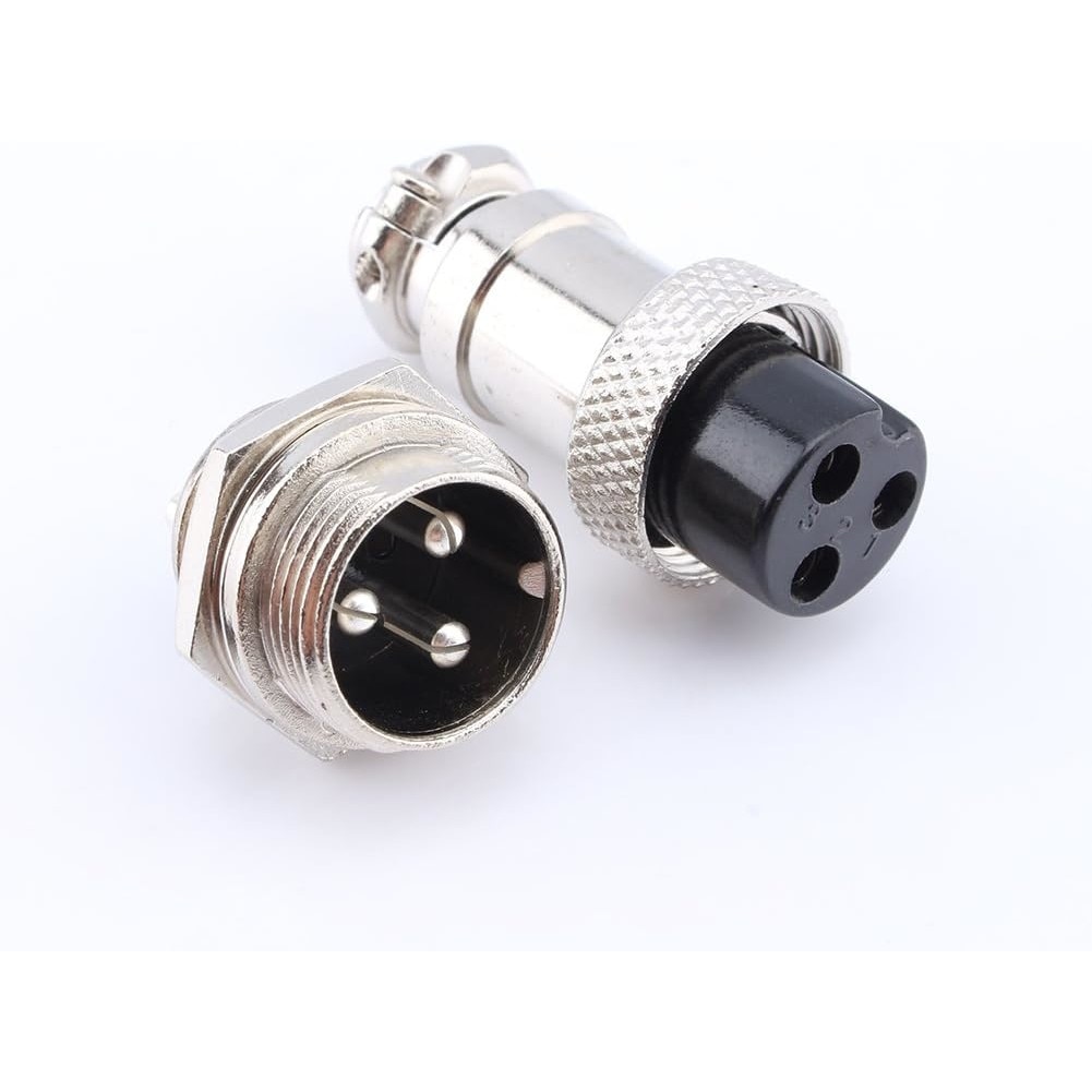Set conectori aviatie QttvbTna GX16, 3 pini, 250V AC, 5A, set - eMAG.ro