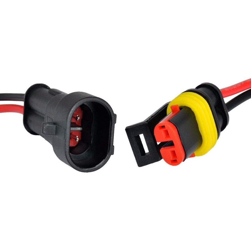 Set 10 conectori electrici impermeabili QttvbTna, 2 cai, PVC, pentru ...