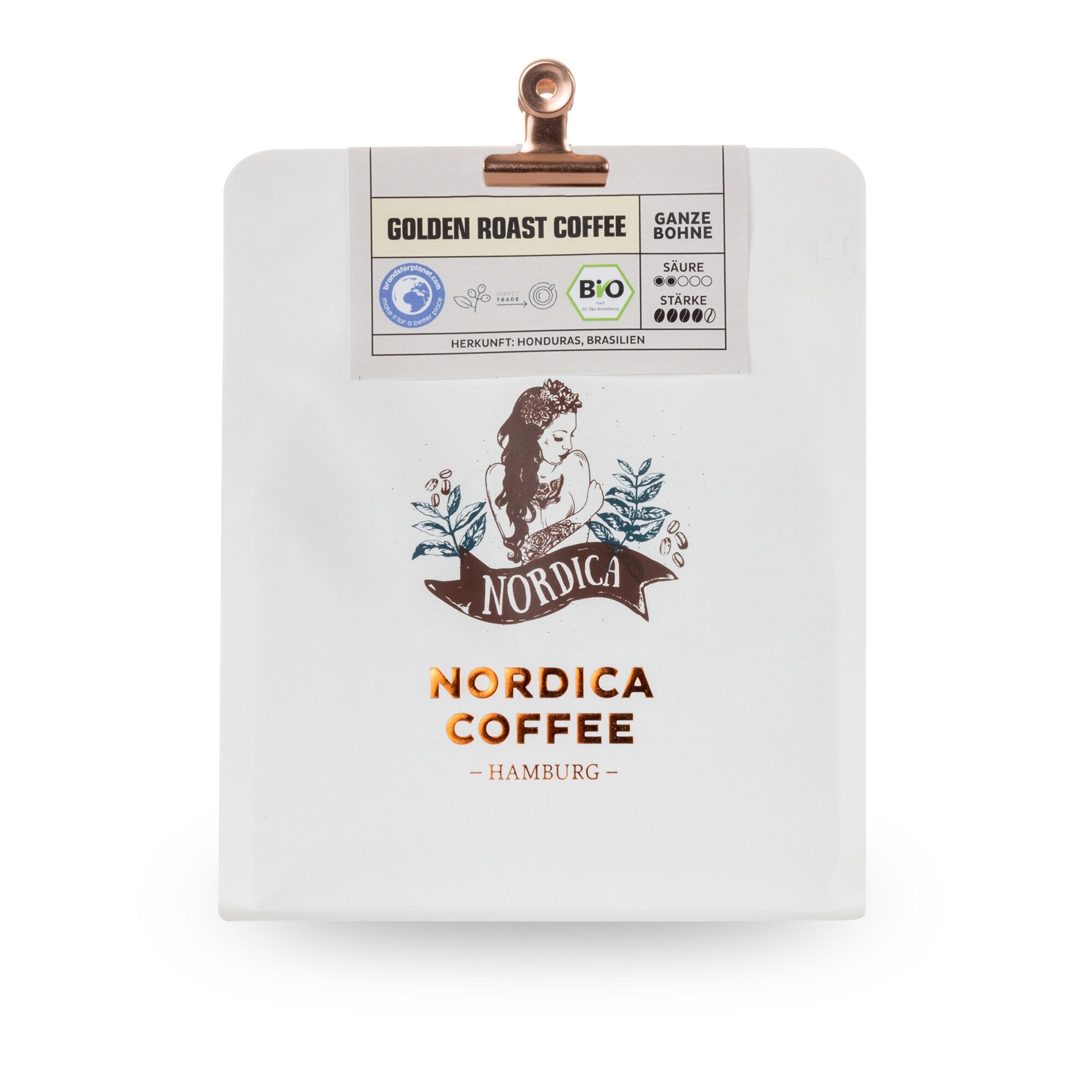 Cafea boabe Nordica Coffee BIO, GOLDEN ROAST COFFEE, 500 g - eMAG.ro