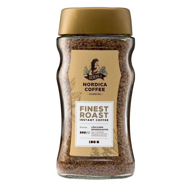 Cafea instant Nordica Coffee, HM FINEST GOLD, 200g - eMAG.ro