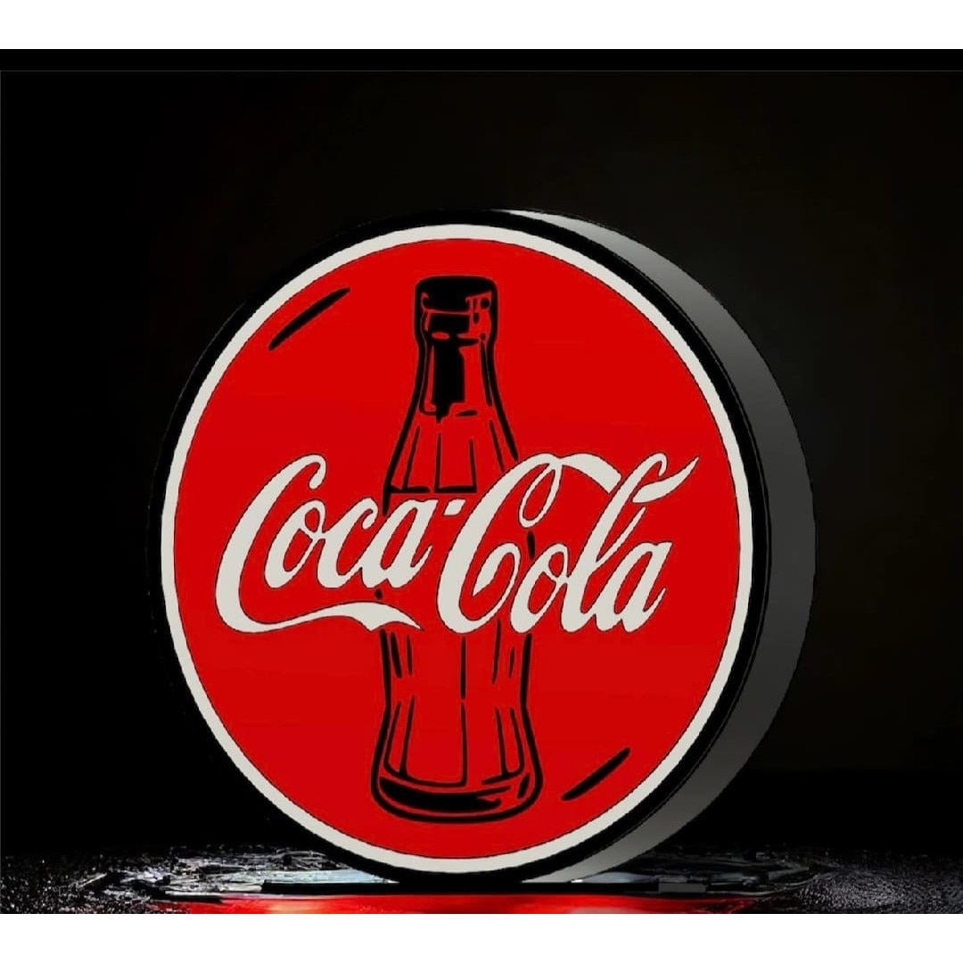 Caseta luminoasa LED in format 3D cu sigla "Coca-Cola" - eMAG.ro