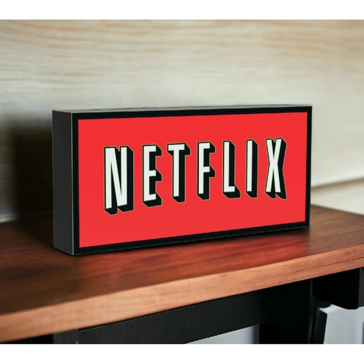 Caseta luminoasa LED in format 3D cu sigla " Netflix" - eMAG.ro
