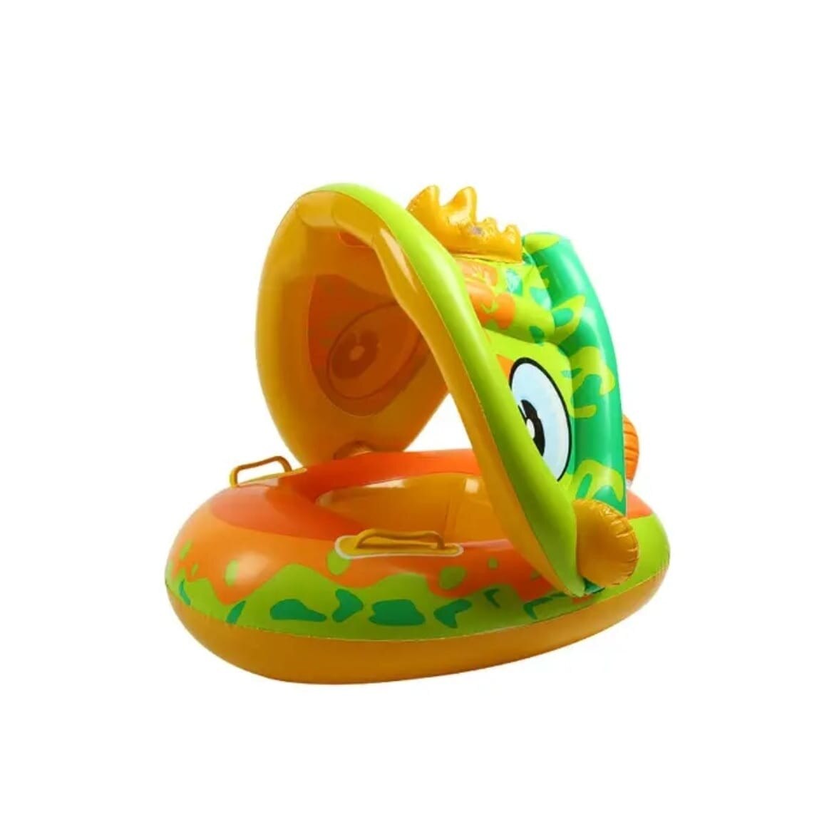 Colac gonflabil copii, Dinozaur, cu chilotel si parasolar, multicolor ...