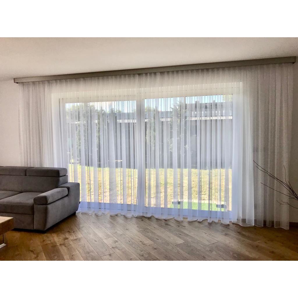 Perdea Din Bambus cu inele, Alb, 300 X 250 Cm - eMAG.ro