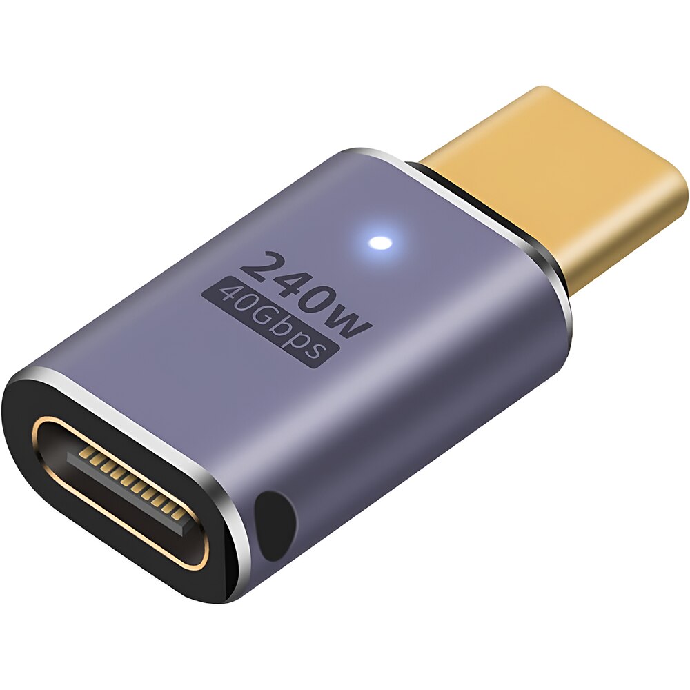 Adaptor USB C mama la USB Type-C tata, KRASSUS, 240W, 40Gbps, audio ...