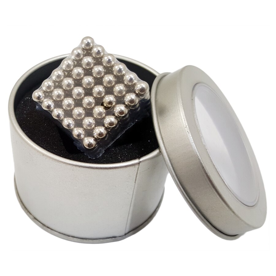 Set 216 bile magnetice antistres DARO®, 14ani+, 8mm, argintiu - eMAG.ro