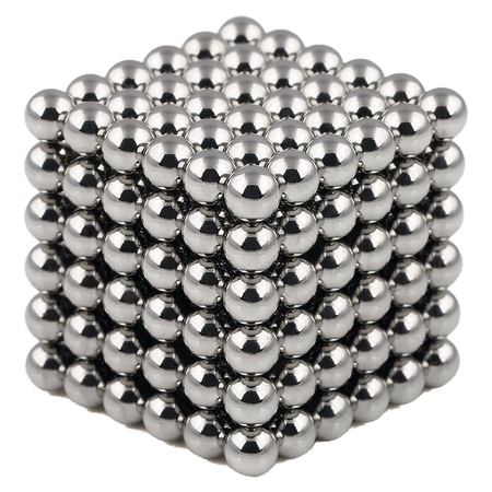 Set 216 bile magnetice antistres DARO®, 14ani+, 8mm, argintiu - eMAG.ro