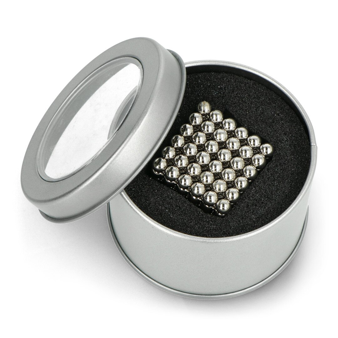 Set 216 bile magnetice antistres DARO®, 14ani+, 8mm, argintiu - eMAG.ro