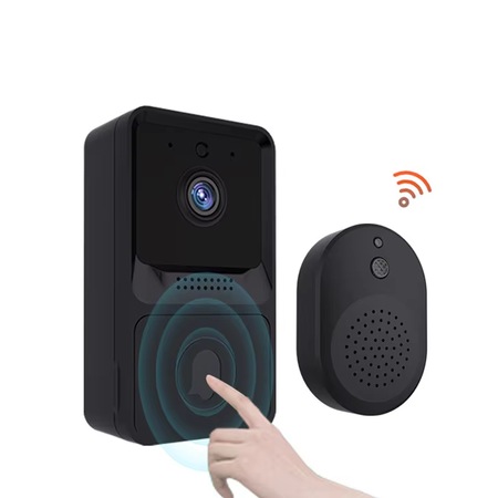 Sonerie video inteligenta fara fir cu alarma, ZOLANA ZHH34200, 800mAh ...