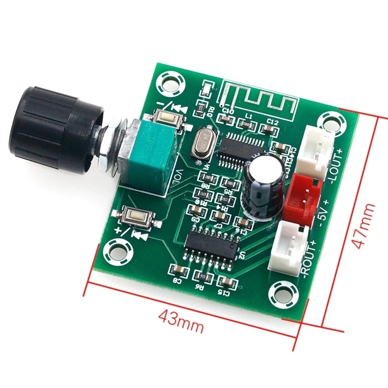 Mini amplificator audio stereo 2x5W Bluetooth 5.0 cu PAM8403, XH-A158 ...