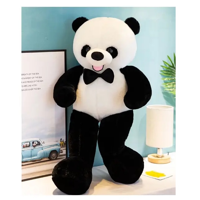 Urs Panda din plus cu papion, 85 cm, Toyska® - eMAG.ro