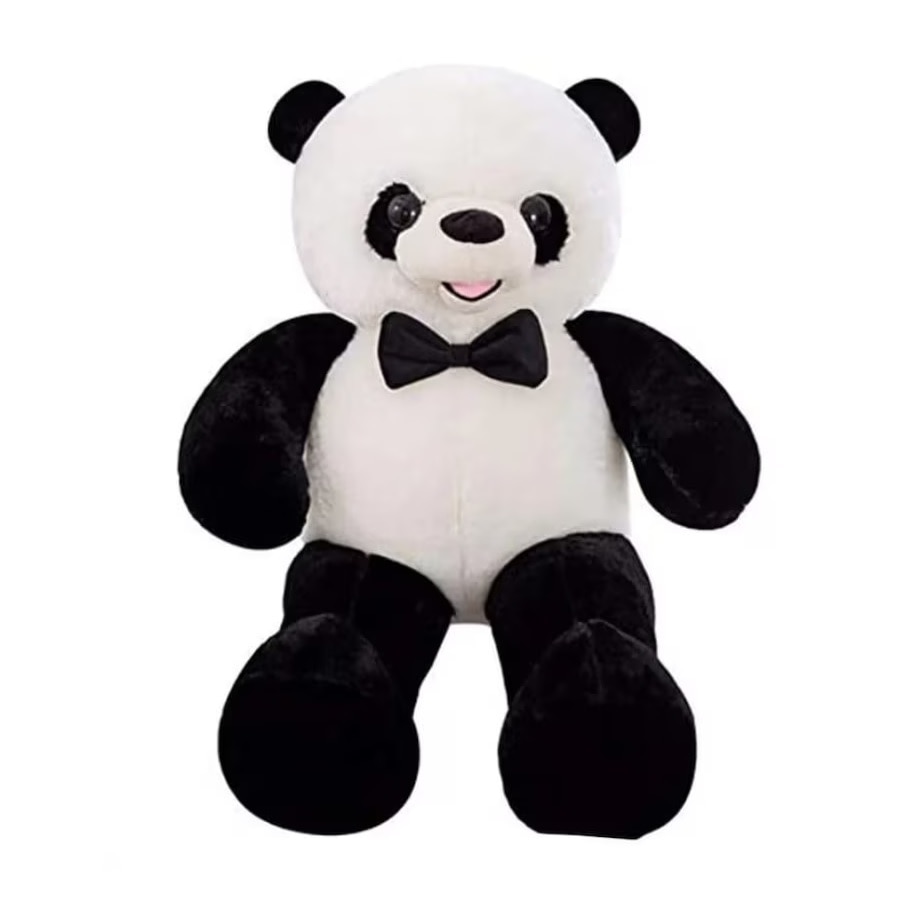 Urs Panda din plus cu papion, 72 cm, Toyska® - eMAG.ro