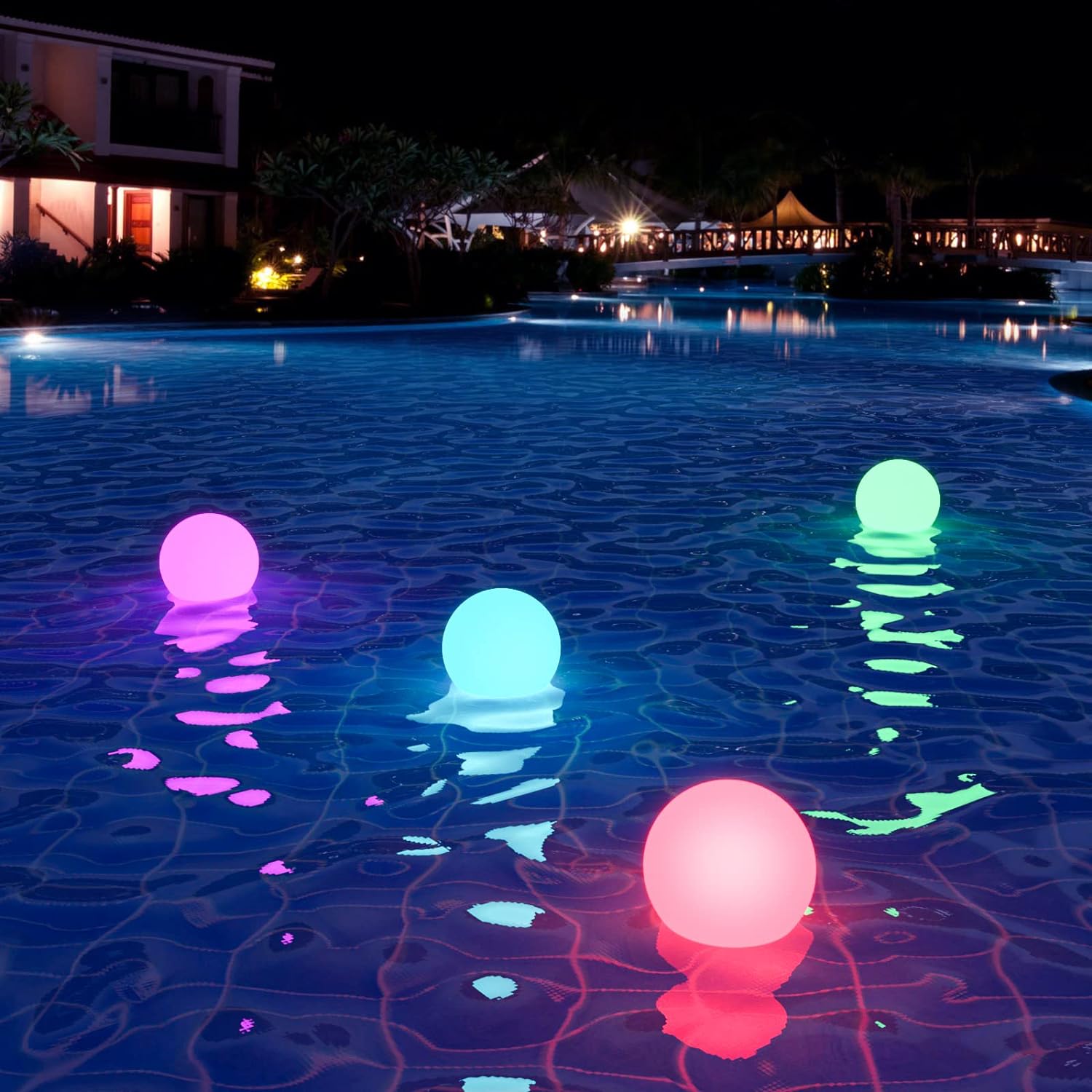 Minge cu lumini LED pentru piscina, 16 culori, Pool Glo - eMAG.ro