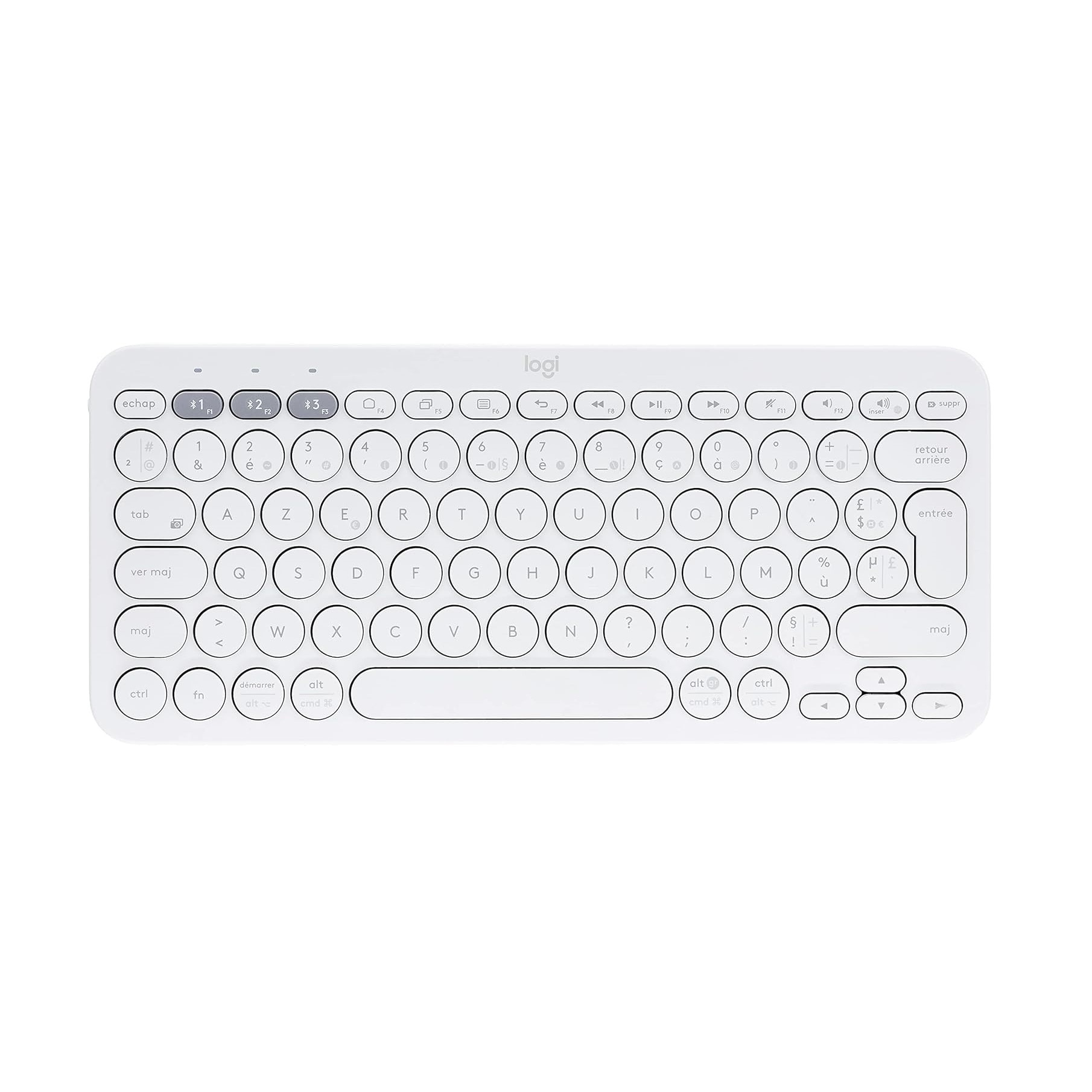 Tastatura Bluetooth Logitech K380, Multi-Device, Layout FR, AZ-ERTY ...