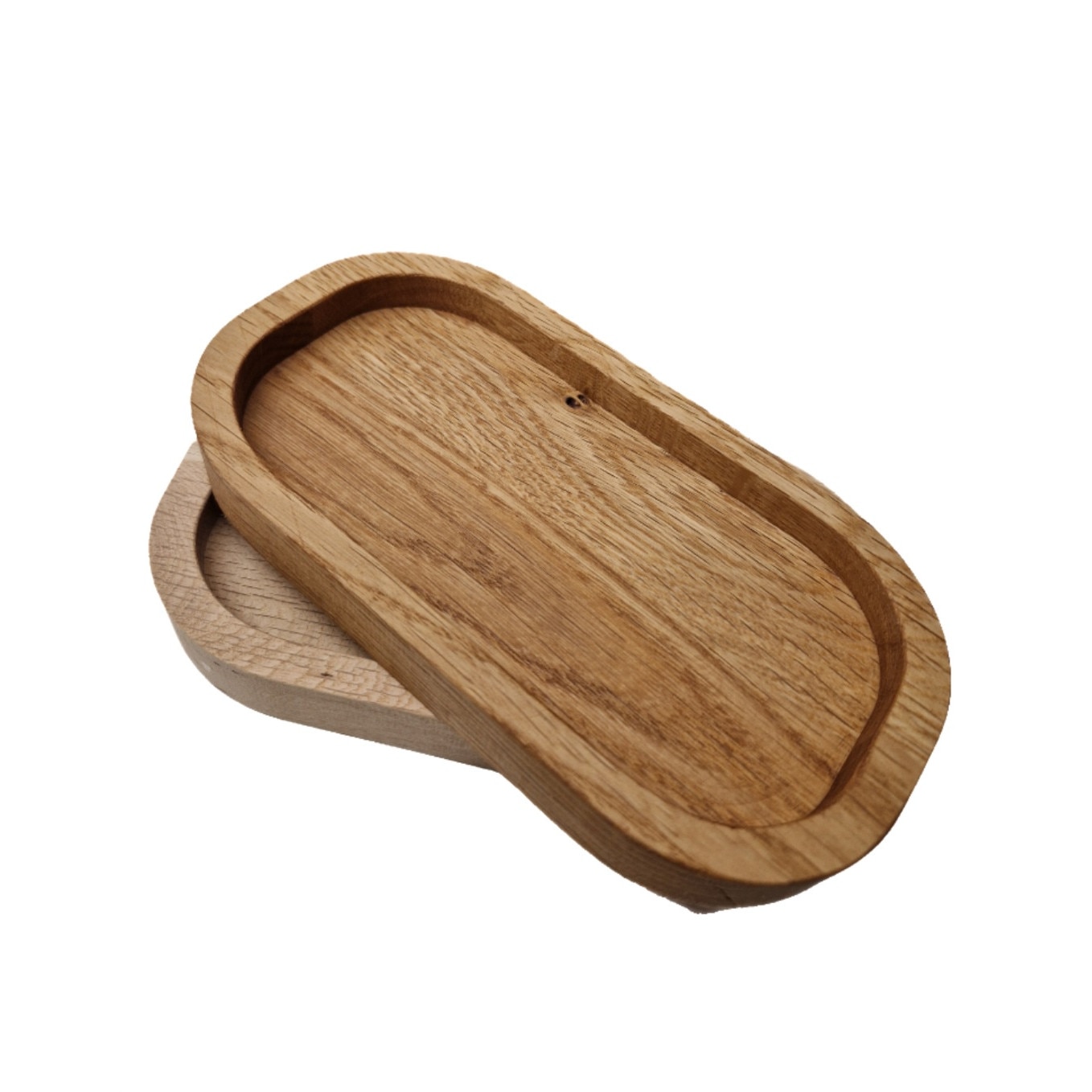 Tava servire cafea, lemn stejar, 19x10 cm - eMAG.ro
