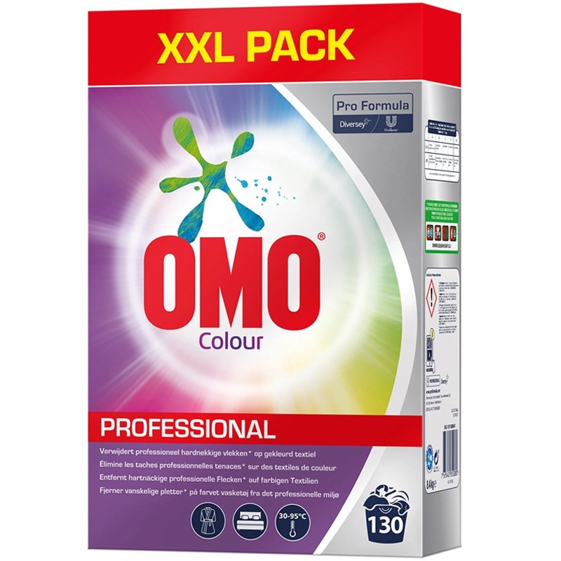 Detergent pudra OMO Profesional, rufe colorate 130WL 8.4kg XXL - eMAG.ro