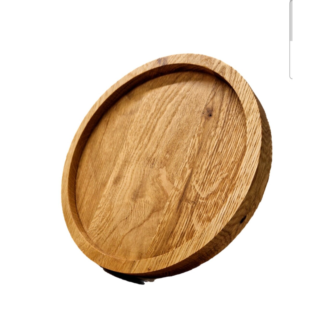 Tava lemn stejar pentru aperitive, diametru 19 cm - eMAG.ro