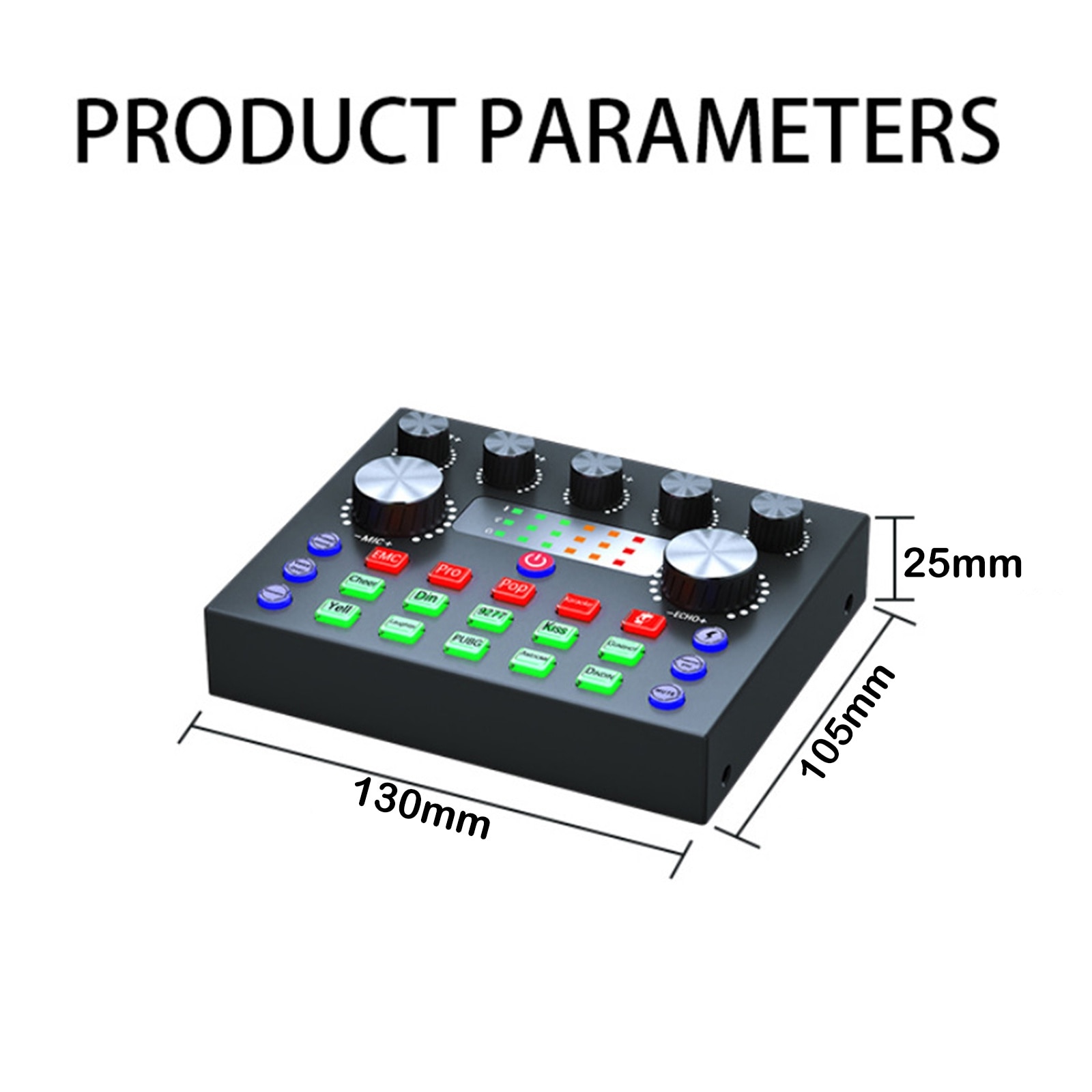 Mixer Audio Profesional, Zggzerg, V8s, 10 efecte sonore, Reducerea ...